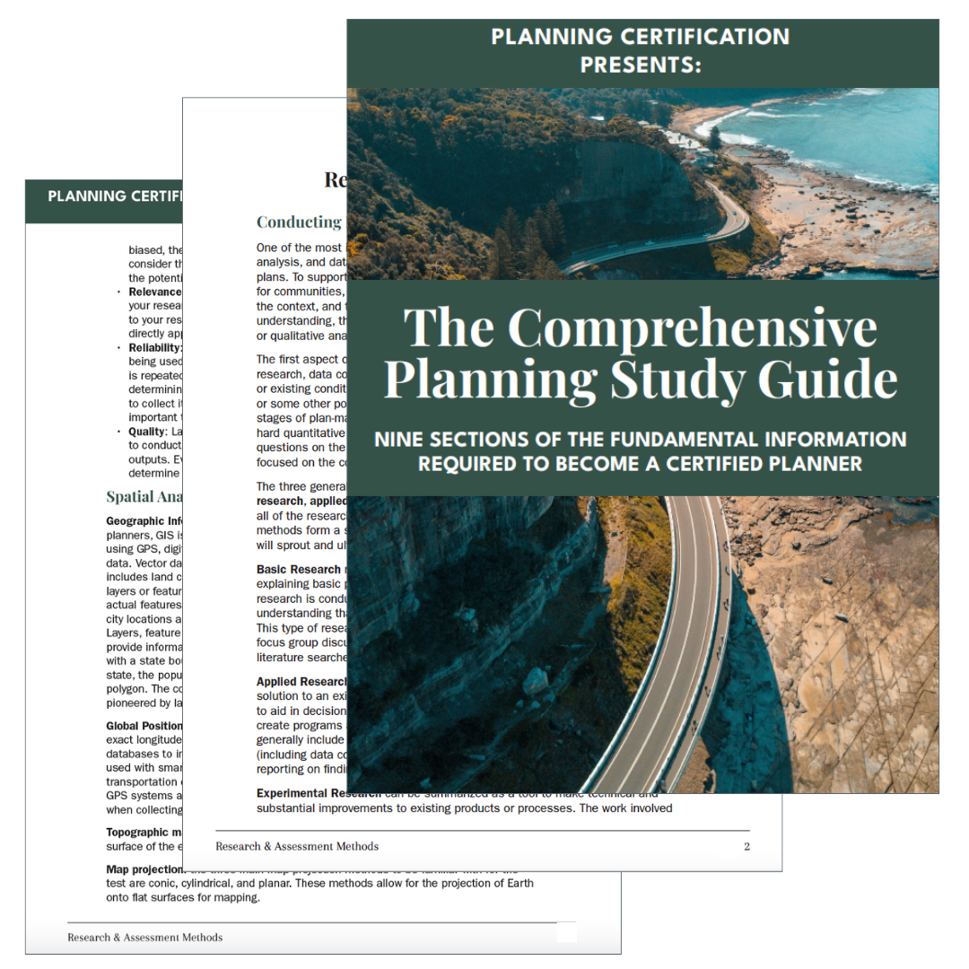 Comprehensive Planning Study Guide – Planning Certification AICP Exam Prep