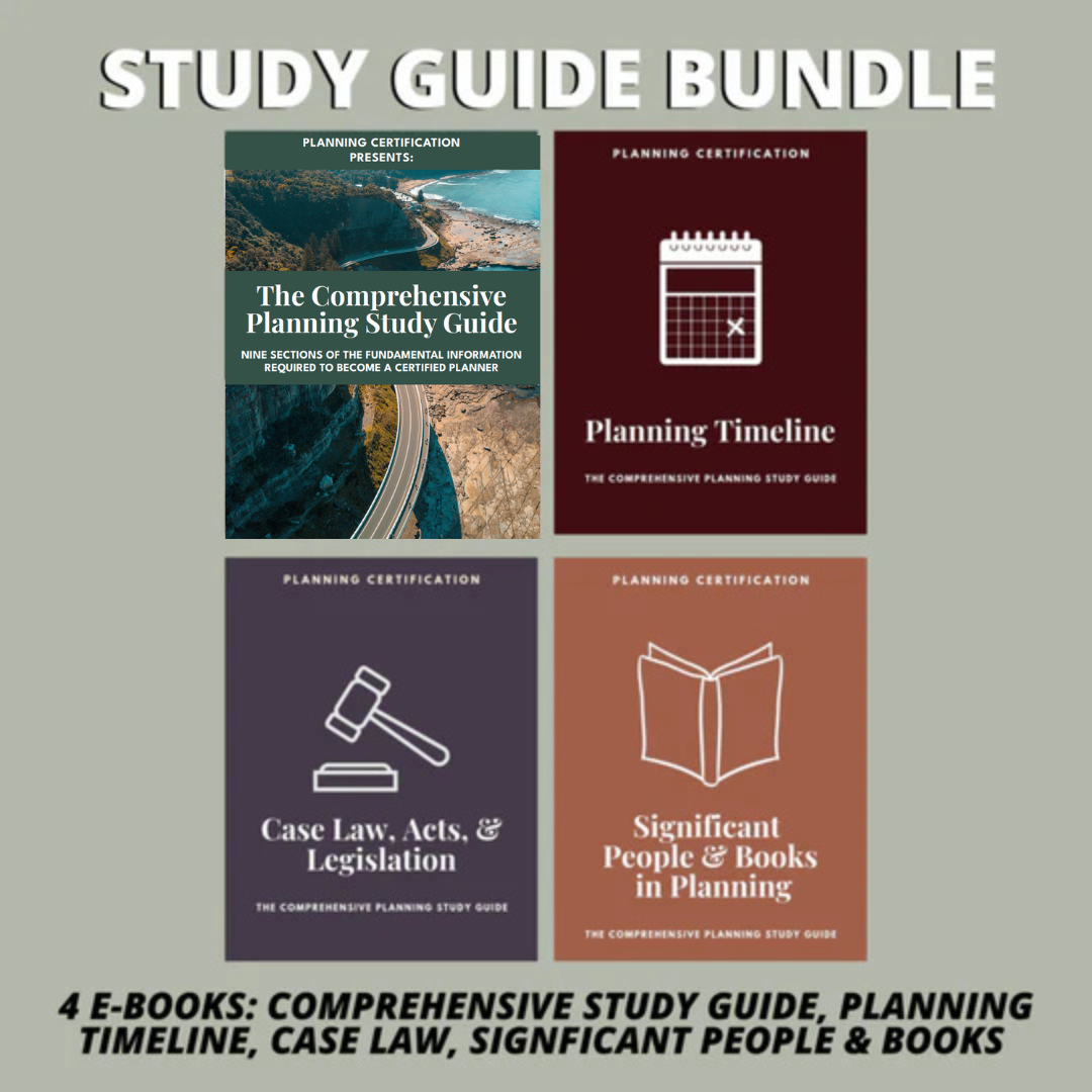 Study Guide Bundle | AICP Planning Exam Study Guide Package – Planning ...