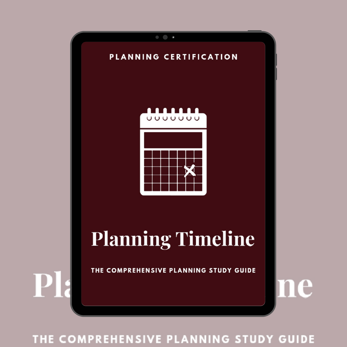 Planning Timeline Study Guide – Planning Certification AICP Exam Prep